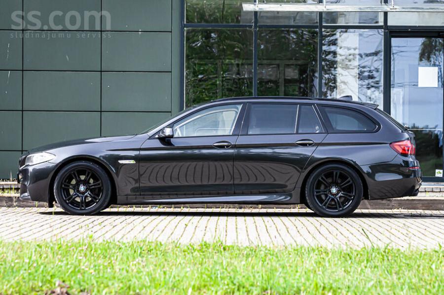 Grey BMW 520 2013 in Tukums, with an engine capacity of 2.00 L and mileage of 216 thousand km for 8590 €, photo 7 on AUTOMOTO.COM.LV