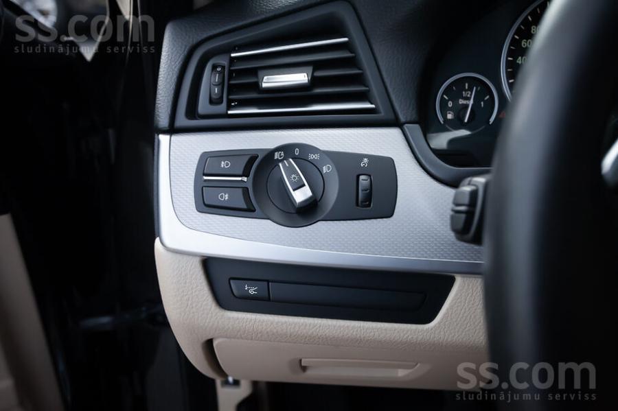 Grey BMW 520 2013 in Tukums, with an engine capacity of 2.00 L and mileage of 216 thousand km for 8590 €, photo 28 on AUTOMOTO.COM.LV