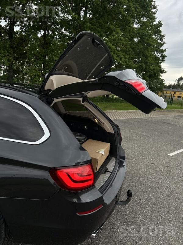 Grey BMW 520 2013 in Valmiera, with an engine capacity of 2.00 L and mileage of 284 thousand km for 7850 €, photo 7 on AUTOMOTO.COM.LV