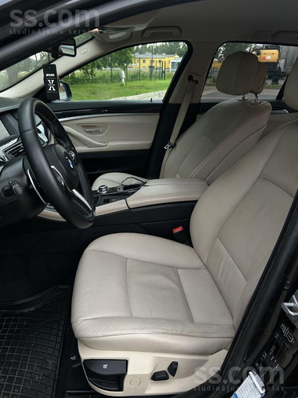 Grey BMW 520 2013 in Valmiera, with an engine capacity of 2.00 L and mileage of 284 thousand km for 7850 €, photo 10 on AUTOMOTO.COM.LV