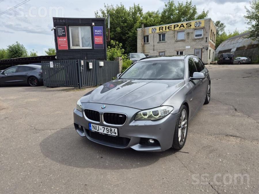 Grey BMW 520 2013 in Riga, with an engine capacity of 2.00 L and mileage of 329 thousand km for 8990 €, photo 5 on AUTOMOTO.COM.LV