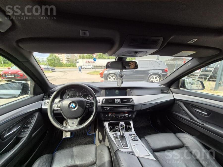 Grey BMW 520 2013 in Riga, with an engine capacity of 2.00 L and mileage of 329 thousand km for 8990 €, photo 12 on AUTOMOTO.COM.LV