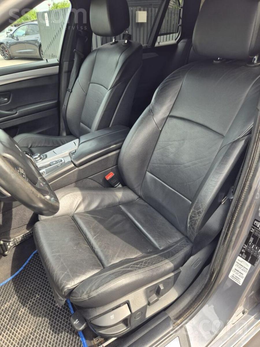 Grey BMW 520 2013 in Riga, with an engine capacity of 2.00 L and mileage of 329 thousand km for 8990 €, photo 14 on AUTOMOTO.COM.LV
