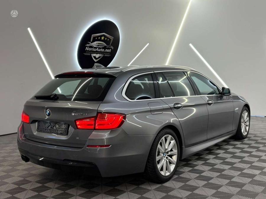 Grey BMW 520 2013 in Marijampole, with an engine capacity of 2.00 L and mileage of 306 thousand km for 8950 €, photo 29 on AUTOMOTO.COM.LV