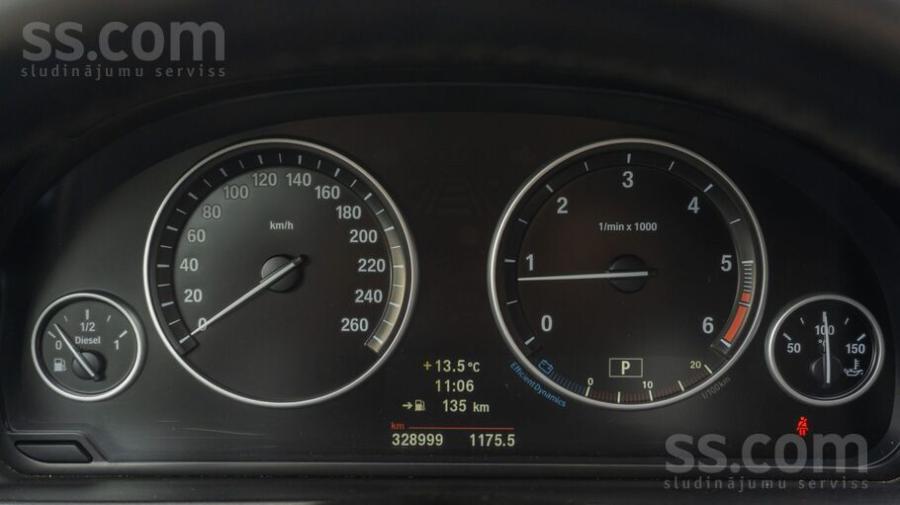 Grey BMW 520 2013 in Riga, with an engine capacity of 2.00 L and mileage of 329 thousand km for 8990 €, photo 23 on AUTOMOTO.COM.LV