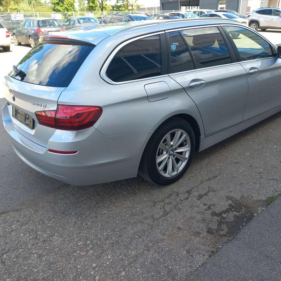 Grey BMW 520 2013 in Panevezys, with an engine capacity of 2.00 L and mileage of 221 thousand km for 7850 €, photo 8 on AUTOMOTO.COM.LV