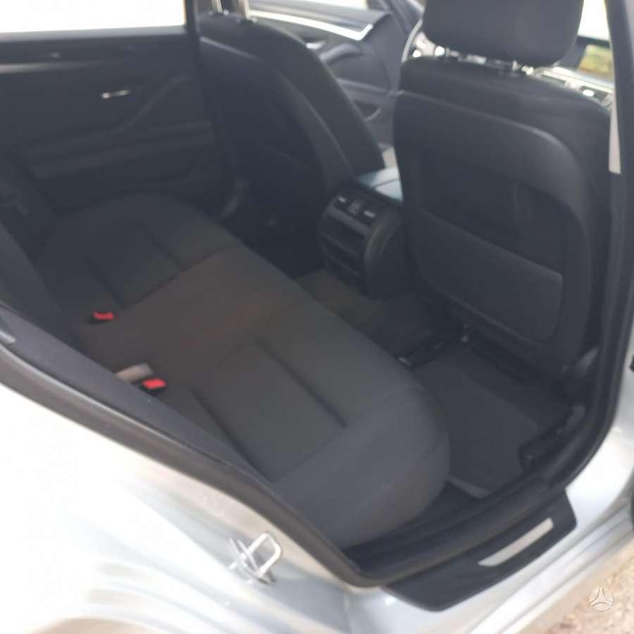 Grey BMW 520 2013 in Panevezys, with an engine capacity of 2.00 L and mileage of 221 thousand km for 7850 €, photo 25 on AUTOMOTO.COM.LV