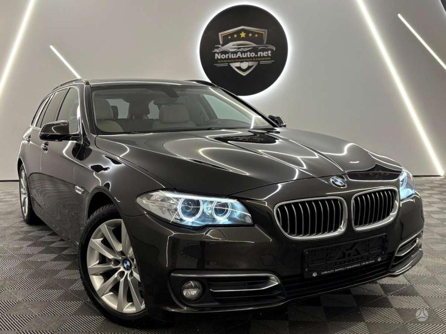 Grey BMW 520 2014 in Marijampole, with an engine capacity of 2.00 L and mileage of 290 thousand km for 10850 €, photo 1 on AUTOMOTO.COM.LV
