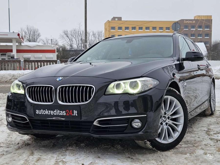 Grey BMW 520 2014 in Siauliai, with an engine capacity of 2.00 L and mileage of 282 thousand km for 8950 €, photo 1 on AUTOMOTO.COM.LV