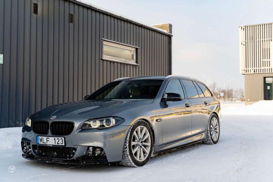 Pelēks BMW 520 2014 Panevēža, ar dzinēja tilpumu 2.00 L un nobraukumu 398 tūkst. km par 12999 €, foto 1 vietnē AUTOMOTO.COM.LV