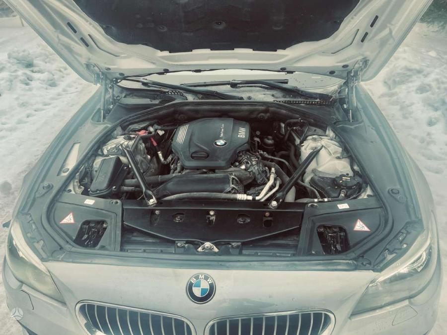 Grey BMW 520 2014 in Klaipeda, with an engine capacity of 2.00 L and mileage of 300 thousand km for 6700 €, photo 16 on AUTOMOTO.COM.LV