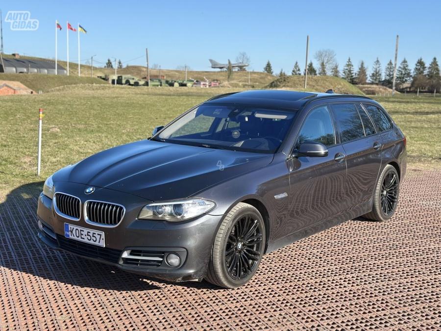 Grey BMW 520 2014 in Kaunas, with an engine capacity of 2.00 L and mileage of 361 thousand km for 9200 €, photo 1 on AUTOMOTO.COM.LV