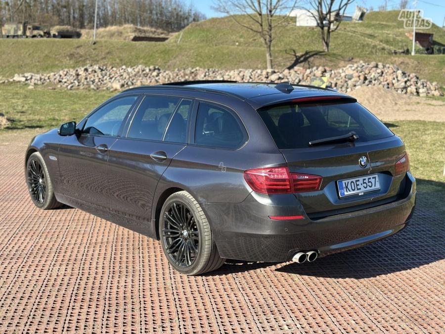 Grey BMW 520 2014 in Kaunas, with an engine capacity of 2.00 L and mileage of 361 thousand km for 9200 €, photo 4 on AUTOMOTO.COM.LV