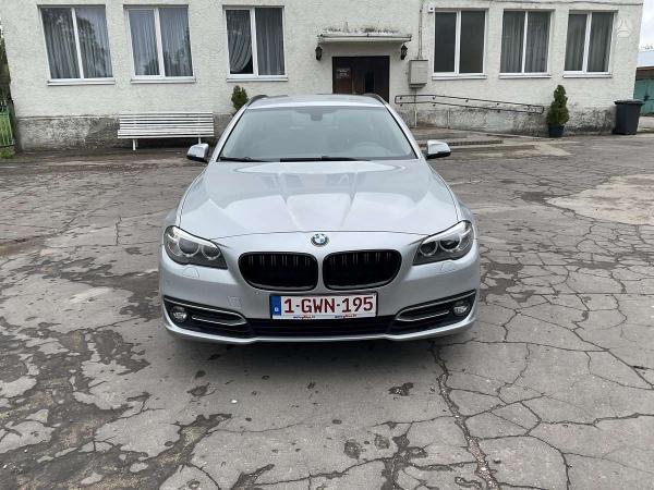 Grey BMW 520 2014 in Pasvalys, with an engine capacity of 2.00 L and mileage of 260 thousand km for 7499 €, photo 1 on AUTOMOTO.COM.LV