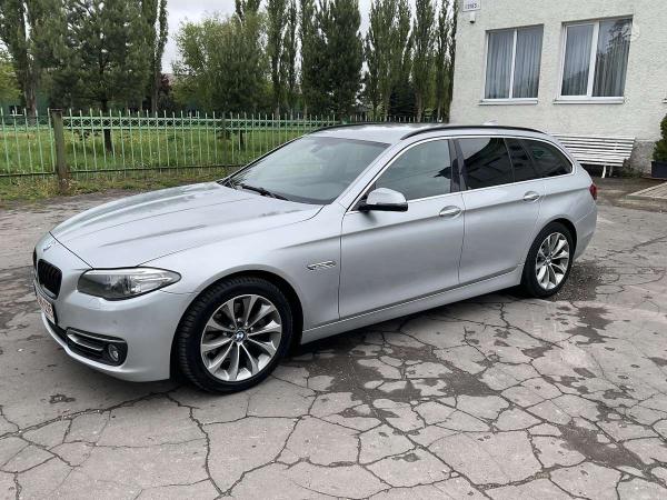 Grey BMW 520 2014 in Pasvalys, with an engine capacity of 2.00 L and mileage of 260 thousand km for 7499 €, photo 2 on AUTOMOTO.COM.LV