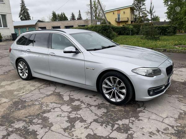 Grey BMW 520 2014 in Pasvalys, with an engine capacity of 2.00 L and mileage of 260 thousand km for 7499 €, photo 5 on AUTOMOTO.COM.LV