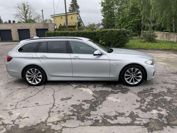 Grey BMW 520 2014 in Pasvalys, with an engine capacity of 2.00 L and mileage of 260 thousand km for 7499 €, photo 7 on AUTOMOTO.COM.LV