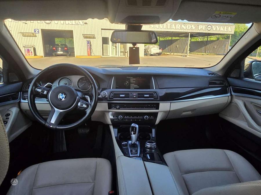 Grey BMW 520 2014 in Marijampole, with an engine capacity of 2.00 L and mileage of 305 thousand km for 9880 €, photo 13 on AUTOMOTO.COM.LV