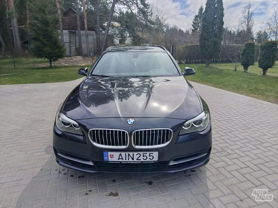 Grey BMW 520 2014 in Vilnius, with an engine capacity of 2.00 L and mileage of 354 thousand km for 9500 €, photo 1 on AUTOMOTO.COM.LV