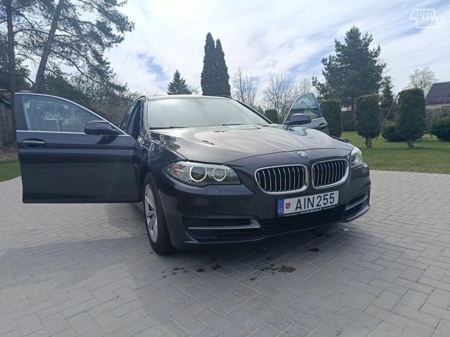 Grey BMW 520 2014 in Vilnius, with an engine capacity of 2.00 L and mileage of 354 thousand km for 9500 €, photo 11 on AUTOMOTO.COM.LV