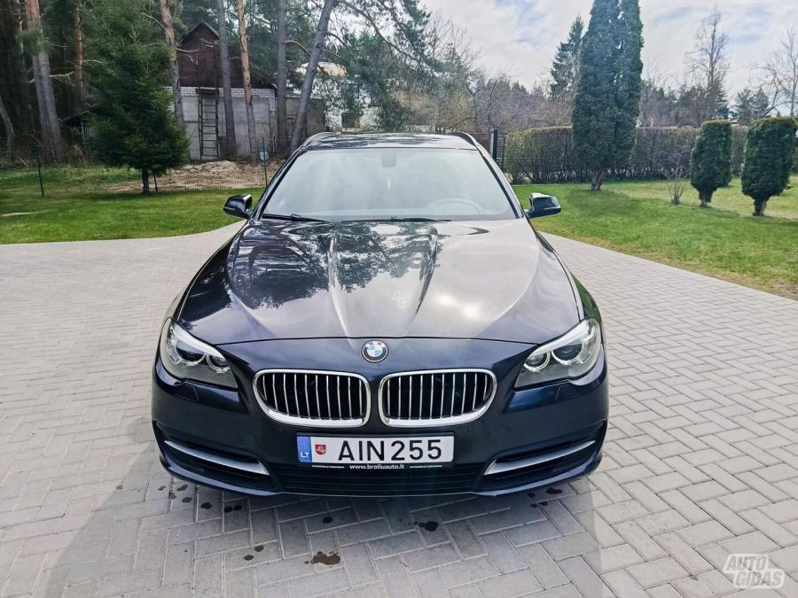 Grey BMW 520 2014 in Vilnius, with an engine capacity of 2.00 L and mileage of 354 thousand km for 9500 €, photo 12 on AUTOMOTO.COM.LV