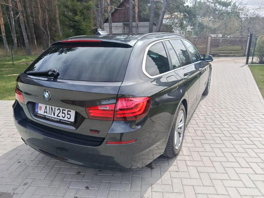 Grey BMW 520 2014 in Vilnius, with an engine capacity of 2.00 L and mileage of 354 thousand km for 9500 €, photo 13 on AUTOMOTO.COM.LV