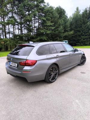 Grey BMW 520 2014 in Birzai, with an engine capacity of 2.00 L and mileage of 296 thousand km for 13300 €, photo 7 on AUTOMOTO.COM.LV