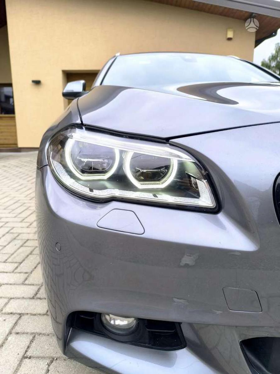 Grey BMW 520 2014 in Birzai, with an engine capacity of 2.00 L and mileage of 296 thousand km for 13300 €, photo 31 on AUTOMOTO.COM.LV