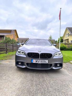 Grey BMW 520 2014 in Birzai, with an engine capacity of 2.00 L and mileage of 296 thousand km for 13300 €, photo 42 on AUTOMOTO.COM.LV