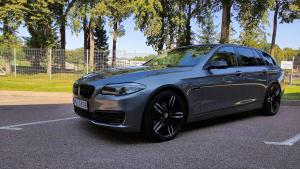 Grey BMW 520 2014 in Raseiniai, with an engine capacity of 2.00 L and mileage of 329 thousand km for 9700 €, photo  on AUTOMOTO.COM.LV