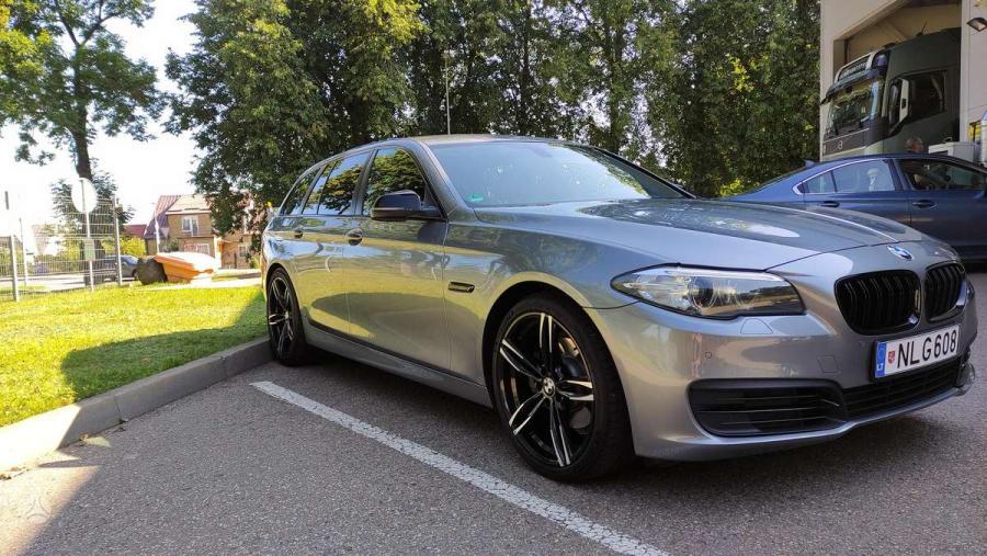 Grey BMW 520 2014 in Raseiniai, with an engine capacity of 2.00 L and mileage of 329 thousand km for 9700 €, photo 7 on AUTOMOTO.COM.LV