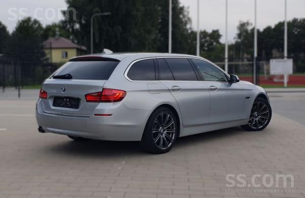 Grey BMW 520 2014 in Riga, with an engine capacity of 2.00 L and mileage of 293 thousand km for 10750 €, photo 5 on AUTOMOTO.COM.LV