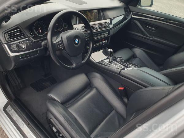 Grey BMW 520 2014 in Riga, with an engine capacity of 2.00 L and mileage of 293 thousand km for 10750 €, photo 10 on AUTOMOTO.COM.LV