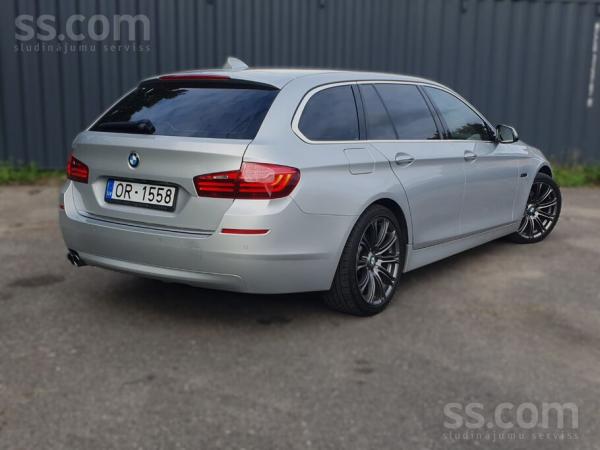 Grey BMW 520 2014 in Riga, with an engine capacity of 2.00 L and mileage of 293 thousand km for 10450 €, photo 6 on AUTOMOTO.COM.LV