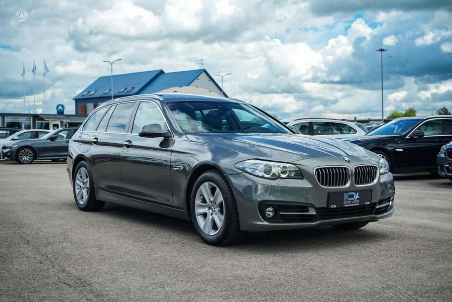 Grey BMW 520 2014 in Marijampole, with an engine capacity of 2.00 L and mileage of 334 thousand km for 10250 €, photo 1 on AUTOMOTO.COM.LV