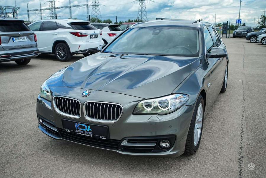 Grey BMW 520 2014 in Marijampole, with an engine capacity of 2.00 L and mileage of 334 thousand km for 10250 €, photo 5 on AUTOMOTO.COM.LV