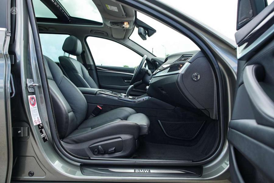 Grey BMW 520 2014 in Marijampole, with an engine capacity of 2.00 L and mileage of 334 thousand km for 10250 €, photo 38 on AUTOMOTO.COM.LV