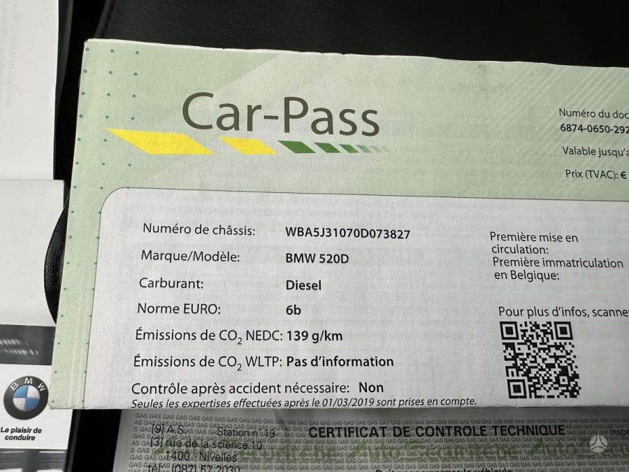 Pelēks BMW 520 2014 Kauņa, ar dzinēja tilpumu 2.00 L un nobraukumu 234 tūkst. km par 11100 €, foto 31 vietnē AUTOMOTO.COM.LV
