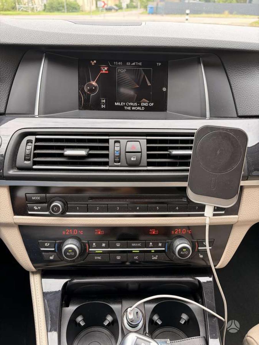 Pelēks BMW 520 2014 Kauņa, ar dzinēja tilpumu 2.00 L un nobraukumu 313 tūkst. km par 8200 €, foto 14 vietnē AUTOMOTO.COM.LV