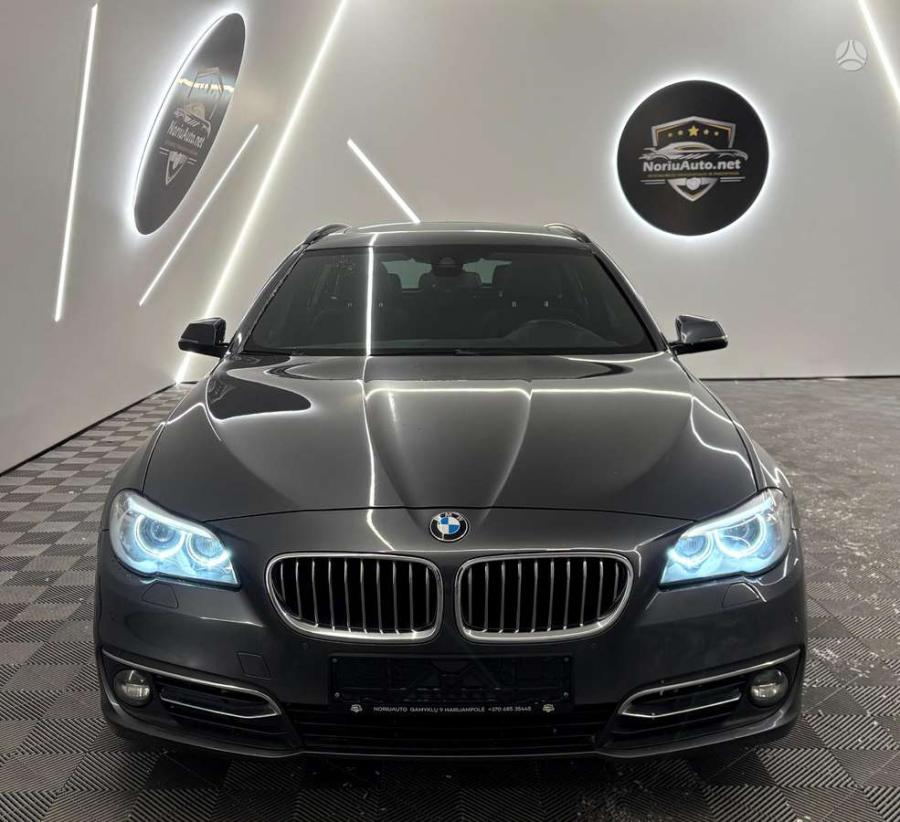 Pelēks BMW 520 2015 Marijampole, ar dzinēja tilpumu 2.00 L un nobraukumu 251 tūkst. km par 12650 €, foto 24 vietnē AUTOMOTO.COM.LV