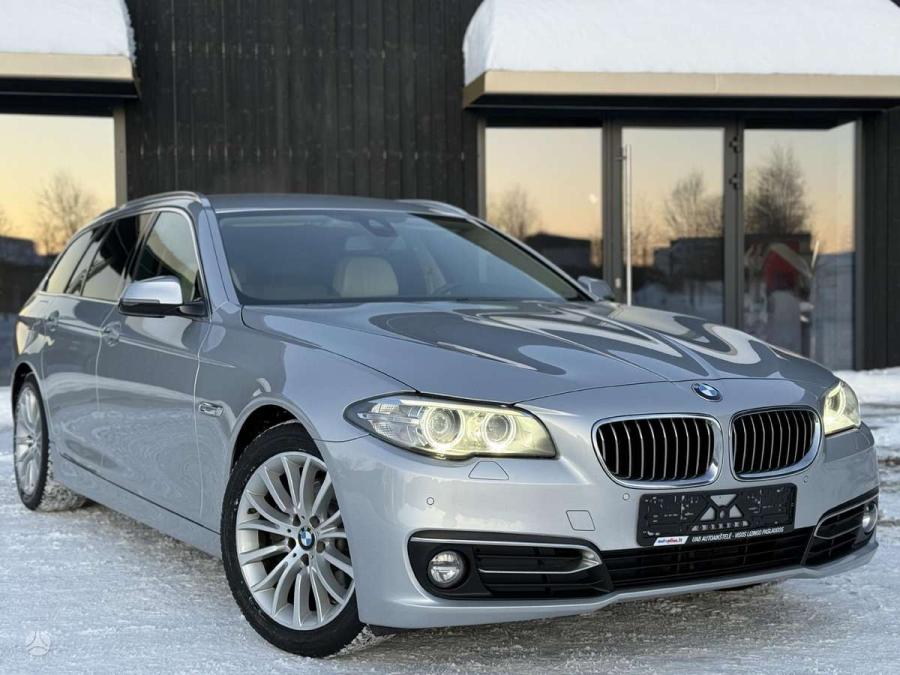 Grey BMW 520 2015 in Siauliai, with an engine capacity of 2.00 L and mileage of 290 thousand km for 12450 €, photo 1 on AUTOMOTO.COM.LV