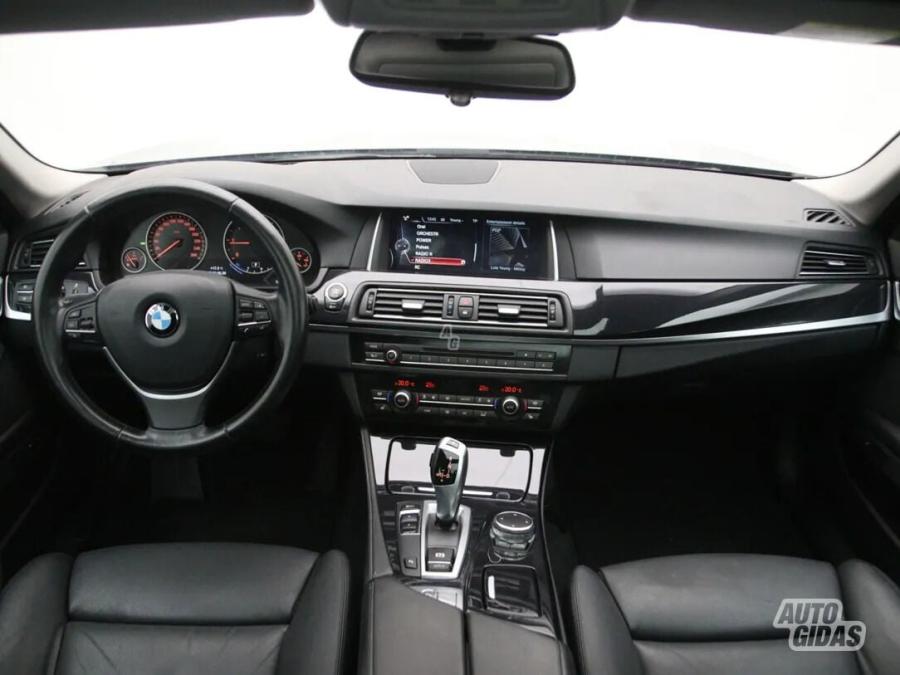 Grey BMW 520 2015 in Vilnius, with an engine capacity of 2.00 L and mileage of 209 thousand km for 12599 €, photo 3 on AUTOMOTO.COM.LV