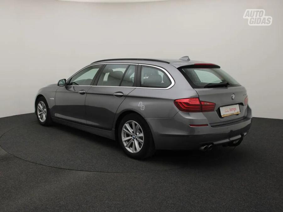 Grey BMW 520 2015 in Vilnius, with an engine capacity of 2.00 L and mileage of 209 thousand km for 12599 €, photo 8 on AUTOMOTO.COM.LV