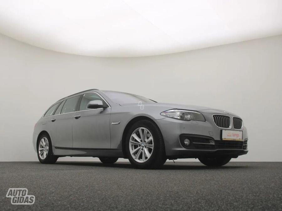 Grey BMW 520 2015 in Vilnius, with an engine capacity of 2.00 L and mileage of 209 thousand km for 12599 €, photo 12 on AUTOMOTO.COM.LV