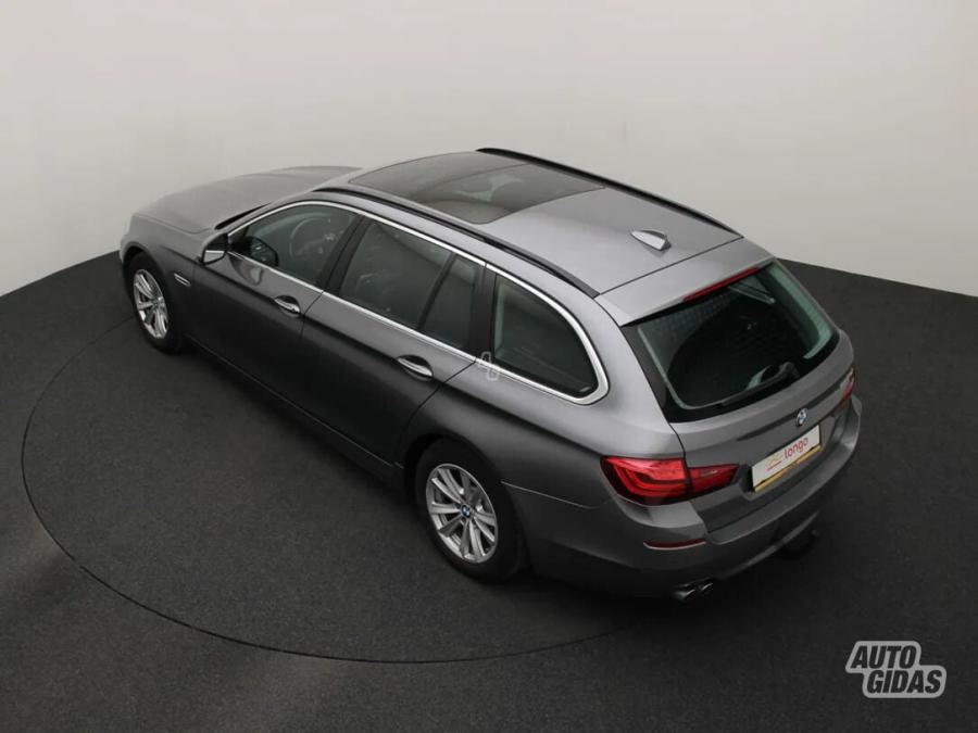 Grey BMW 520 2015 in Vilnius, with an engine capacity of 2.00 L and mileage of 209 thousand km for 12599 €, photo 13 on AUTOMOTO.COM.LV