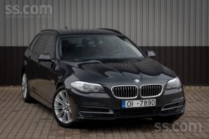 Grey BMW 520 2015 in Tukums, with an engine capacity of 2.00 L and mileage of 202 thousand km for 12950 €, photo  on AUTOMOTO.COM.LV