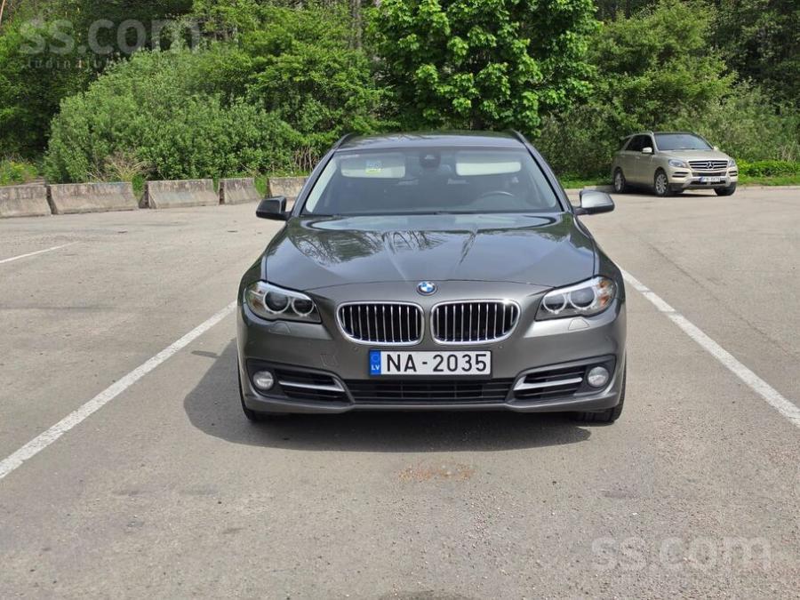 Grey BMW 520 2015 in Riga, with an engine capacity of 2.00 L and mileage of 276 thousand km for 10700 €, photo 3 on AUTOMOTO.COM.LV