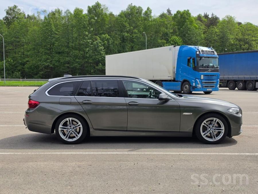 Grey BMW 520 2015 in Riga, with an engine capacity of 2.00 L and mileage of 276 thousand km for 10700 €, photo 7 on AUTOMOTO.COM.LV