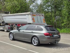 Grey BMW 520 2015 in Riga, with an engine capacity of 2.00 L and mileage of 276 thousand km for 10700 €, photo 9 on AUTOMOTO.COM.LV