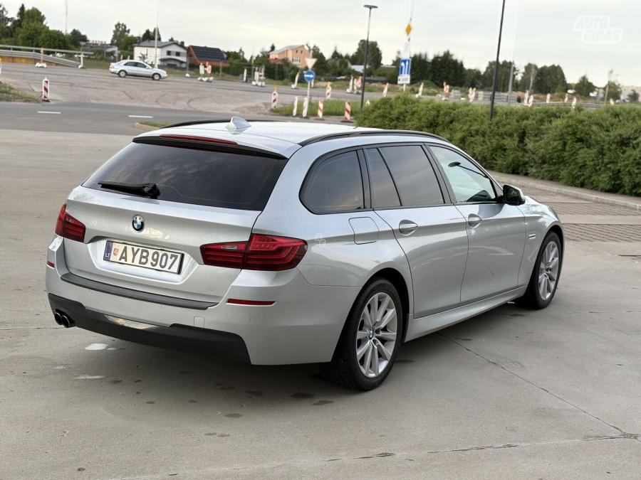 Grey BMW 520 2015 in Vilnius, with an engine capacity of 2.00 L and mileage of 182 thousand km for 9800 €, photo 6 on AUTOMOTO.COM.LV